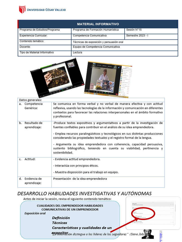 Material Informativo s15 Guía Práctica - 2023-1 . | PDF