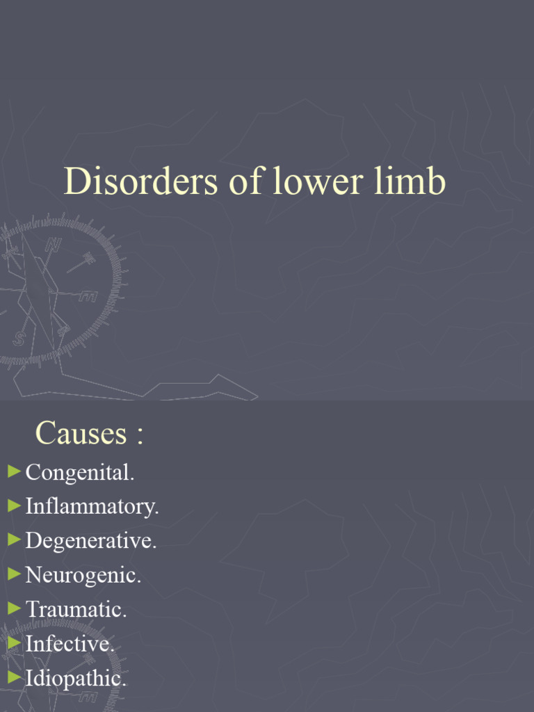 Disorder of Lower Limb | PDF
