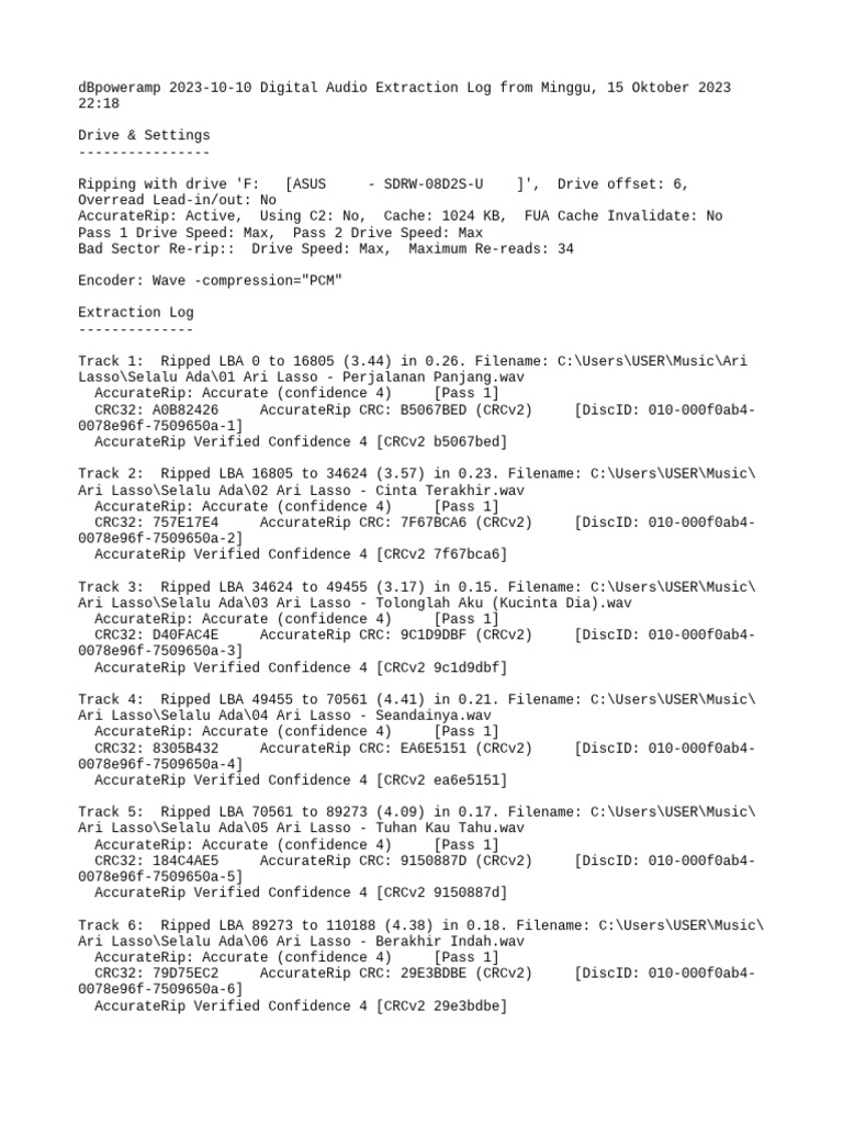 Secure Ripping Log | PDF