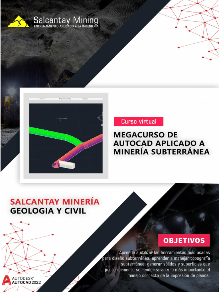 Megacurso de AutoCAD Aplicado A Minería Subterránea | PDF