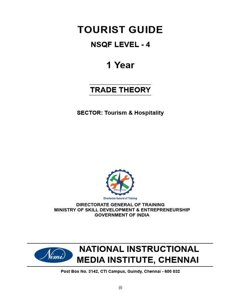 Tourist Guide-1 Year Book-Theory | PDF