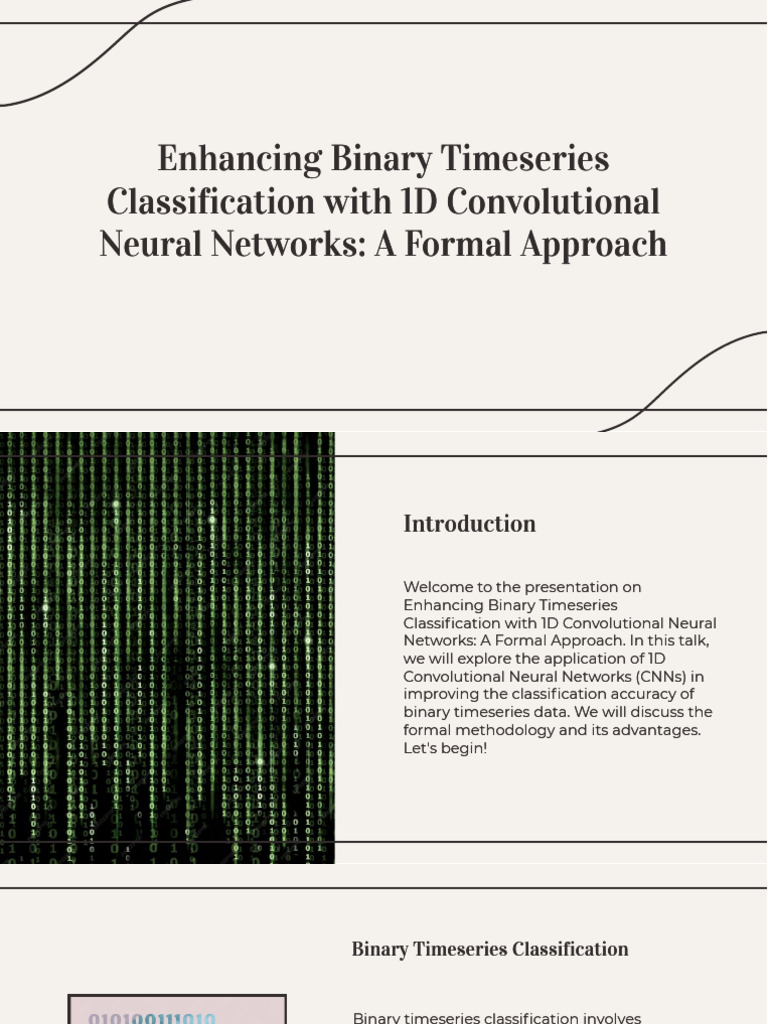 Enhancing Binary Timeseries Classification With 1d Convolutional Neural Networks A Formal