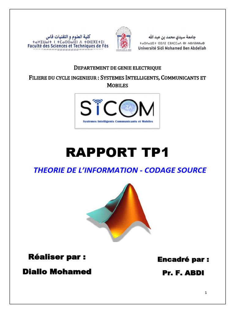 Rapport TP Codage Entropique | PDF