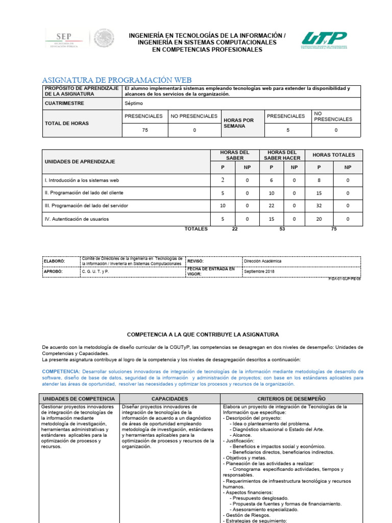 Programaci N Web | PDF