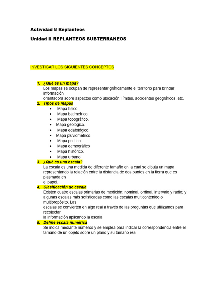 Actividad 8 Replanteos | PDF