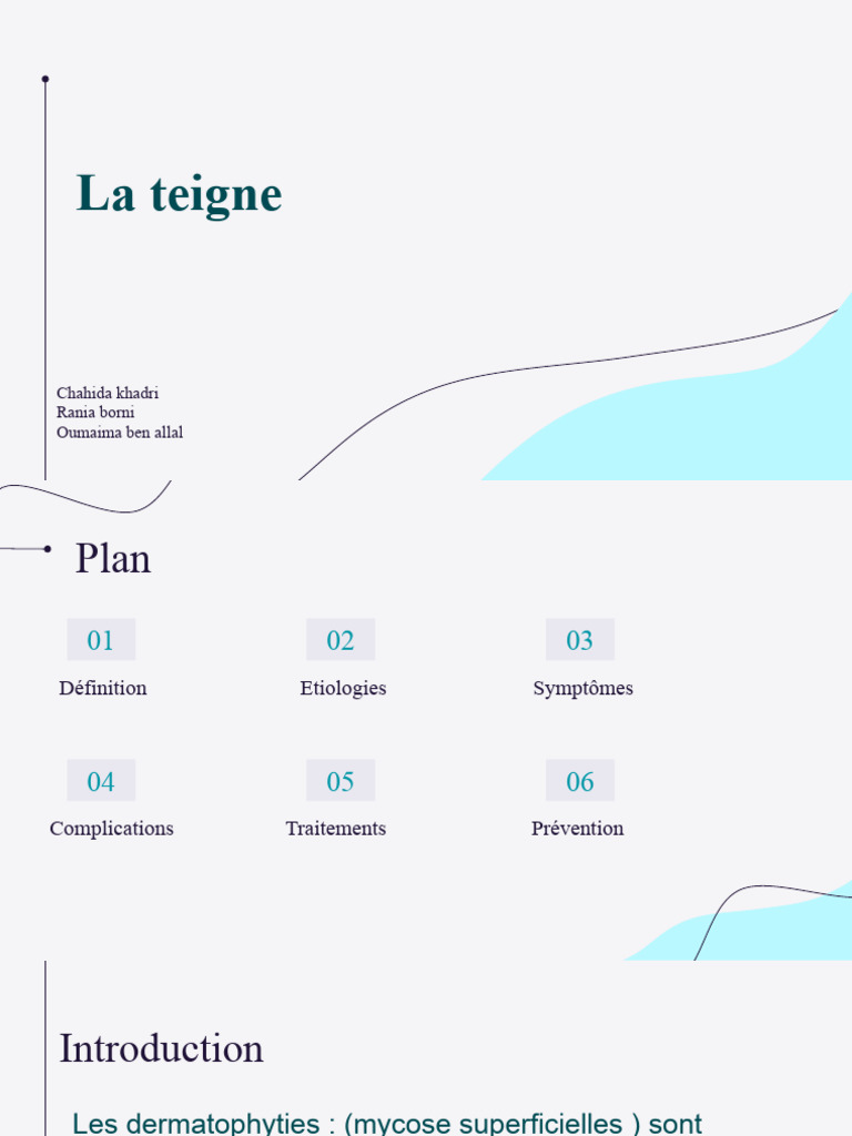Teigne : symptômes, causes et traitements | PDF
