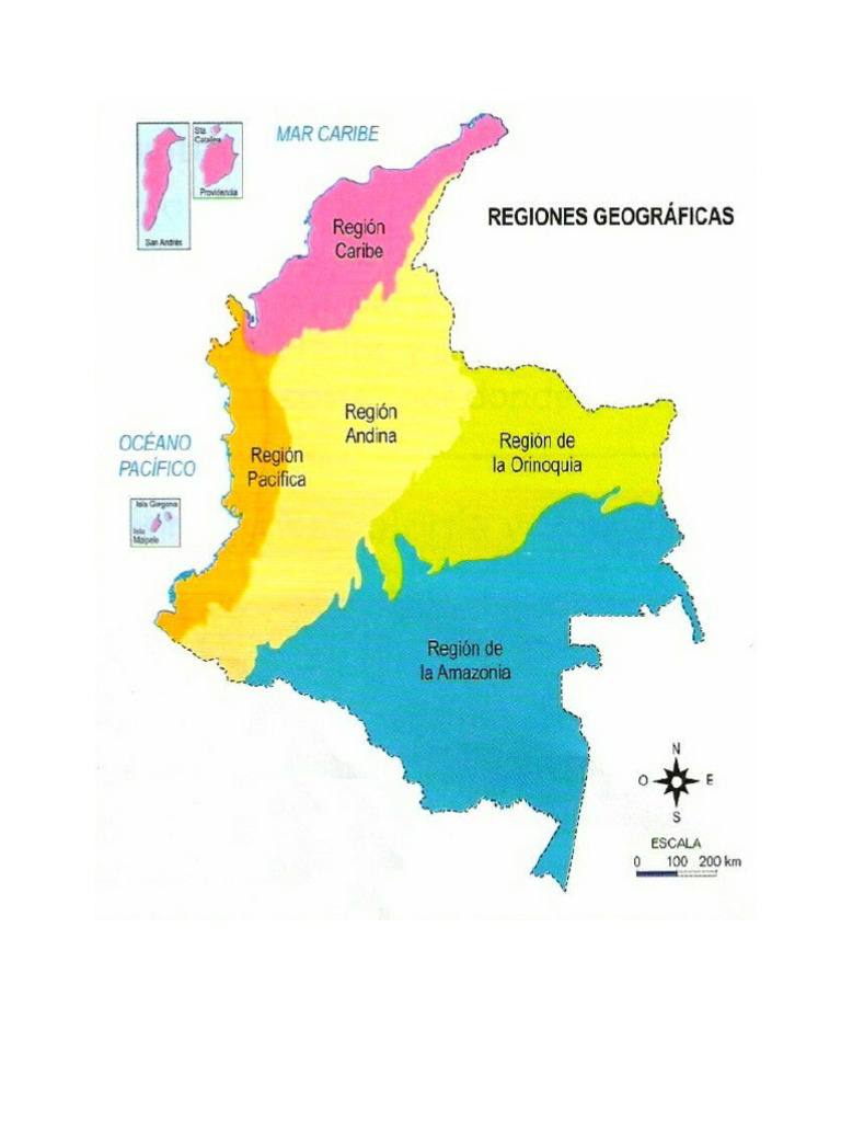 Mapa de Las Regiones de Colombia | PDF