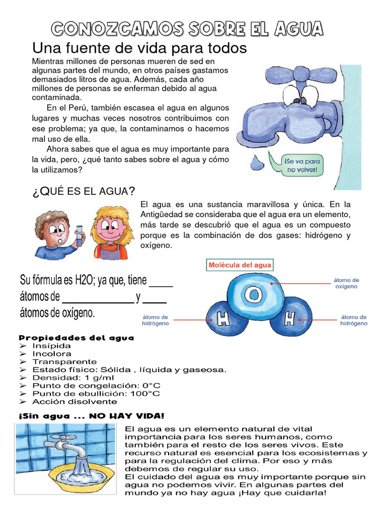 Ficha Agua | PDF