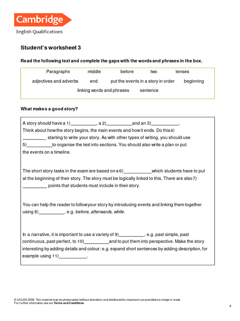 Story Writing Tips for Students | PDF