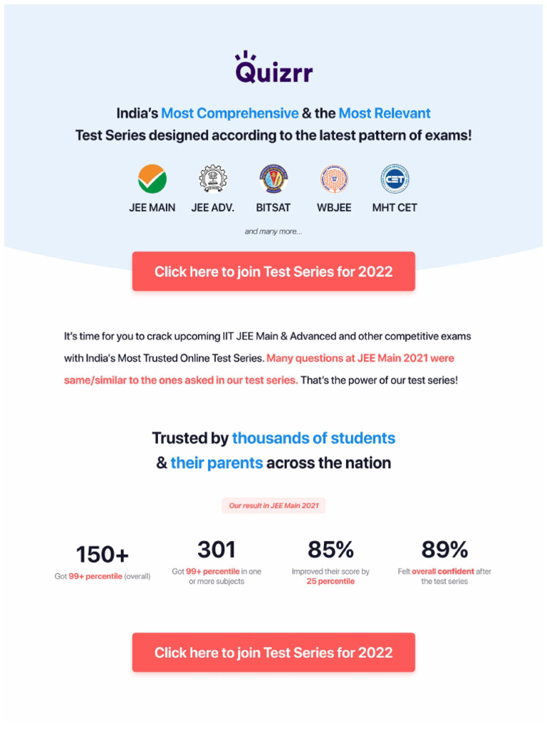 01 Exponential Series Induction Formula Sheets Quizrr | PDF