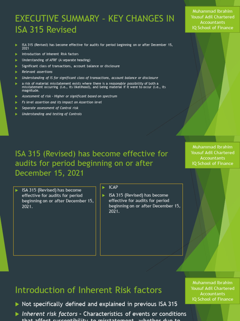 ISA 315 Revised 1697459336 | PDF