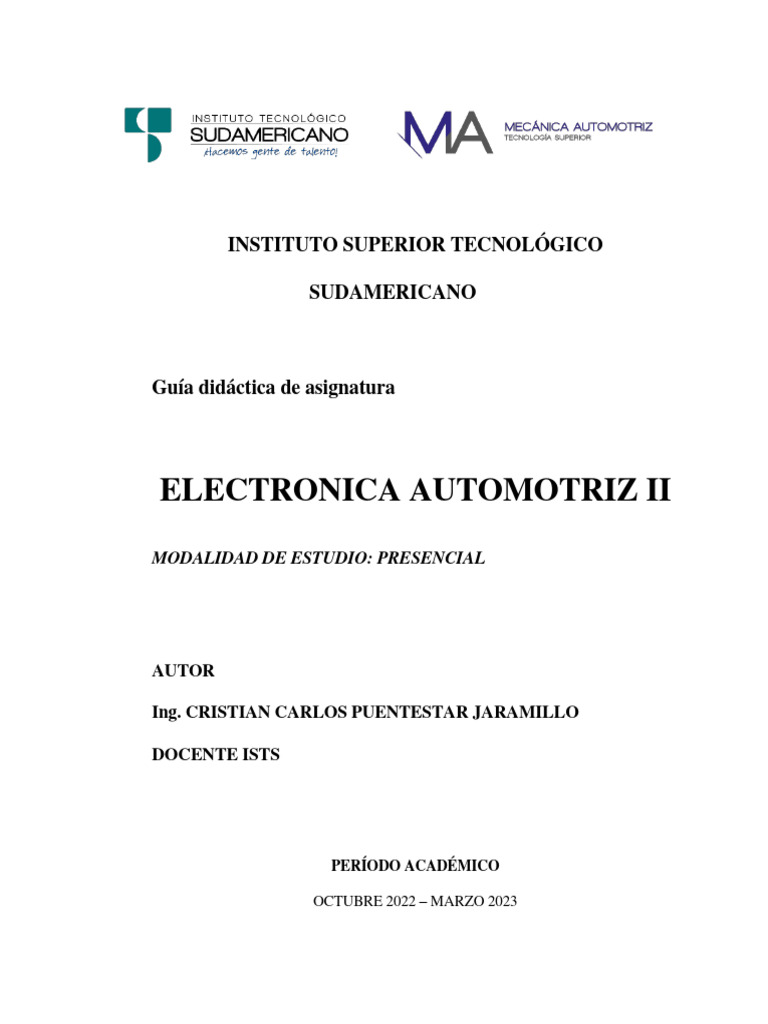 Guia de Electronica Automotriz 2 | PDF