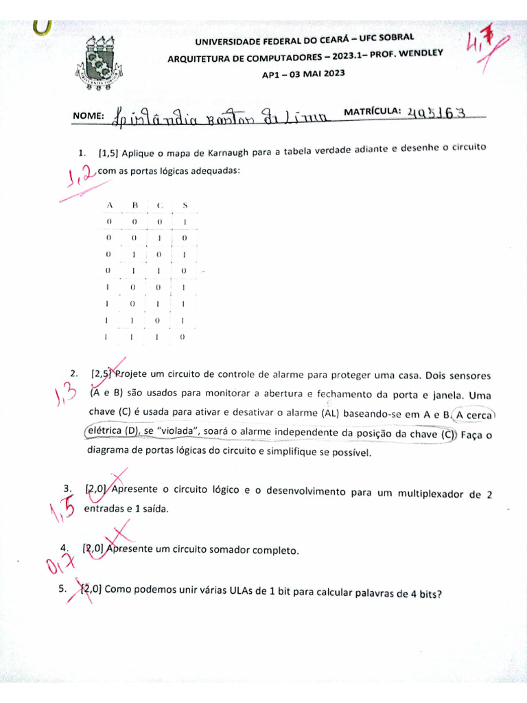AP1 e AP2 de AOC | PDF