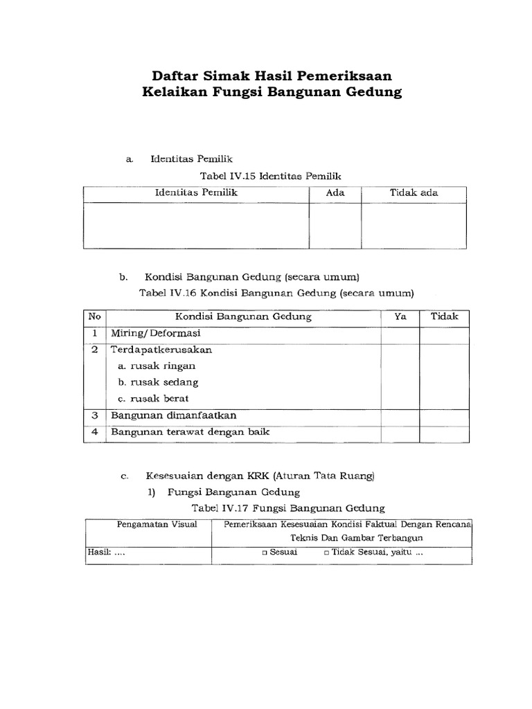 Dokumen - SIMAK - SLF (Draft Nama) | PDF