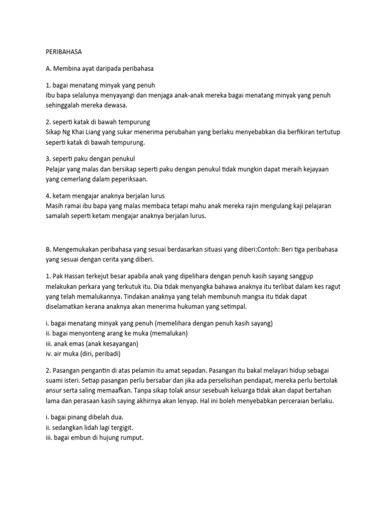 PERIBAHASA | PDF