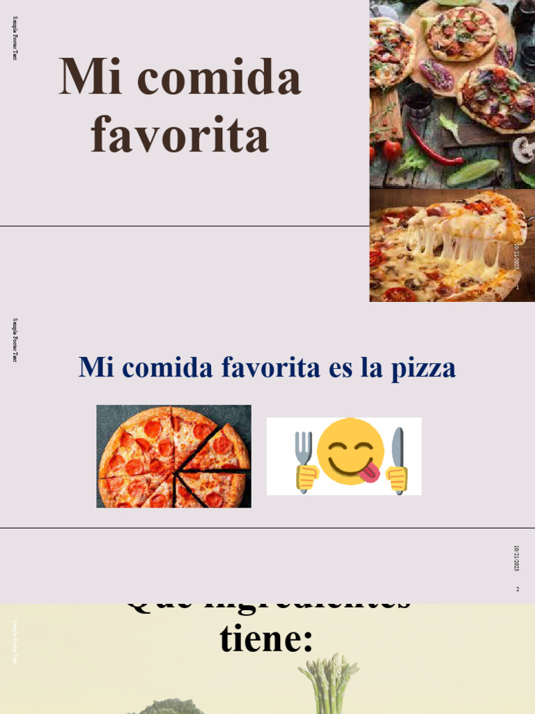 Mi Comida Favorita | PDF