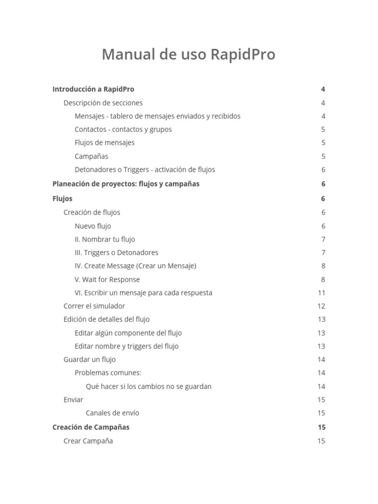 Manual de Uso B Sico RapidPro | PDF | Informática