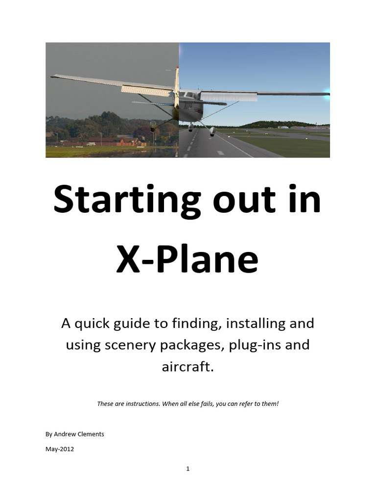 Starting Out in XPlane | PDF | Zip (File Format) | Computer File