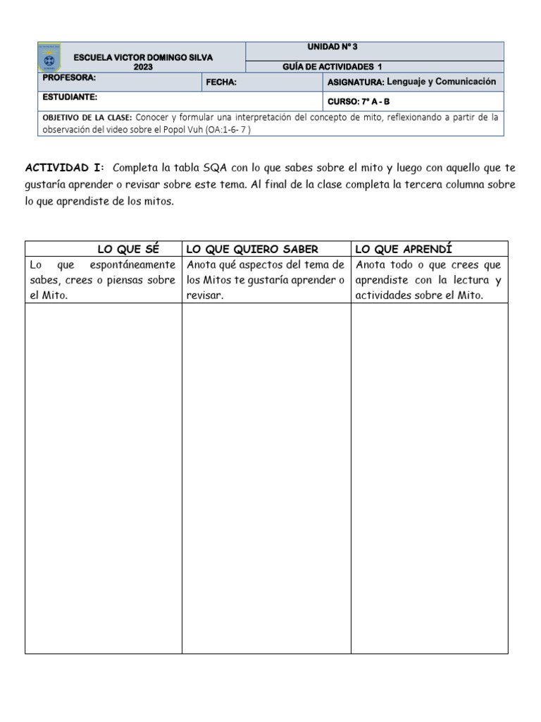 Conocer y Formular Popol Vuh | PDF