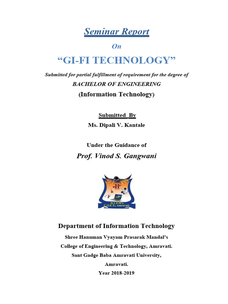 Seminar Sample | PDF