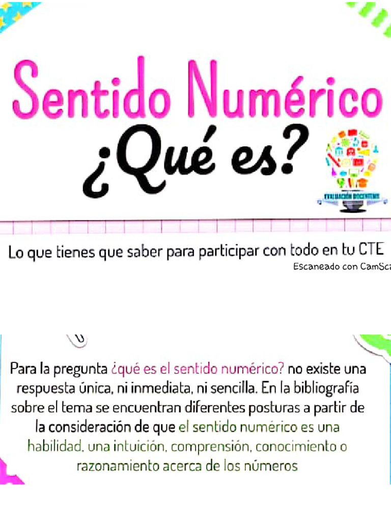 Sentido Numerico | PDF