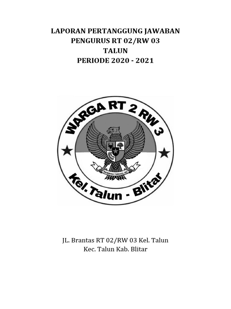 Laporan Rt Terbaru Pdf