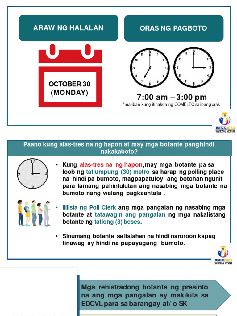 Voters Education BSKe 2023 | PDF
