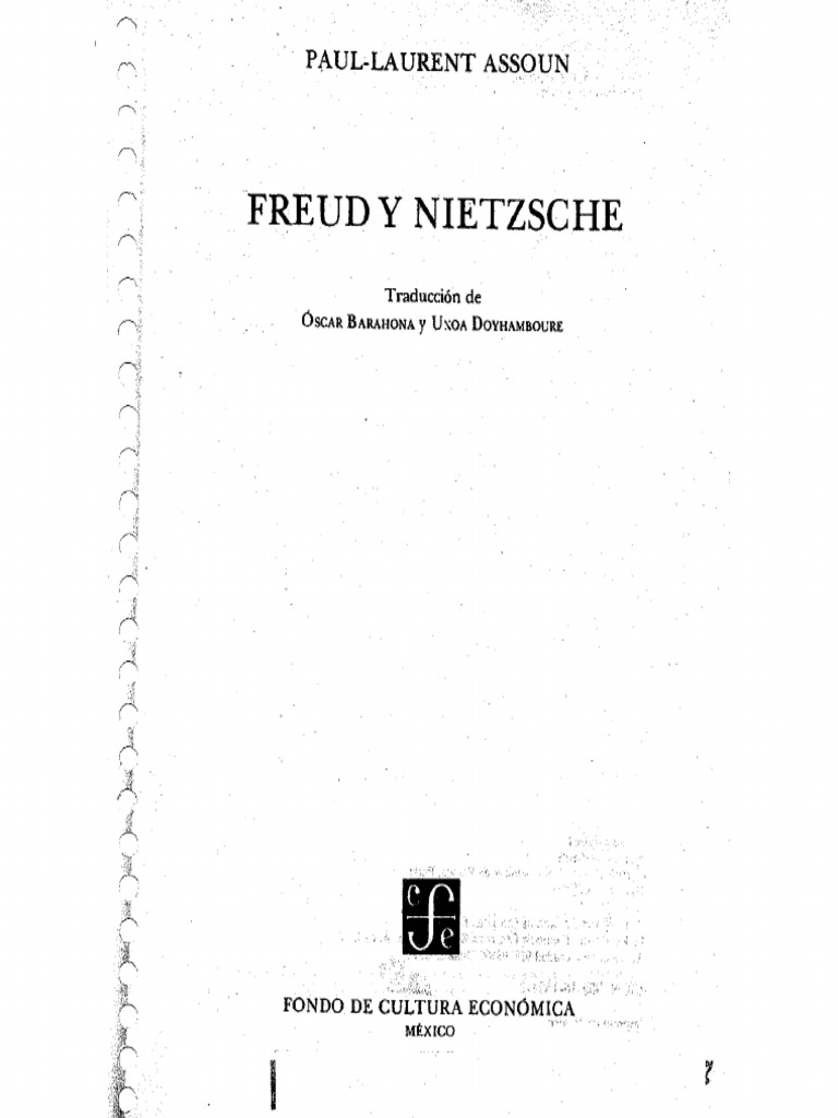 ASSOUN, Paul-Laurent, Freud y Nietzsche | PDF