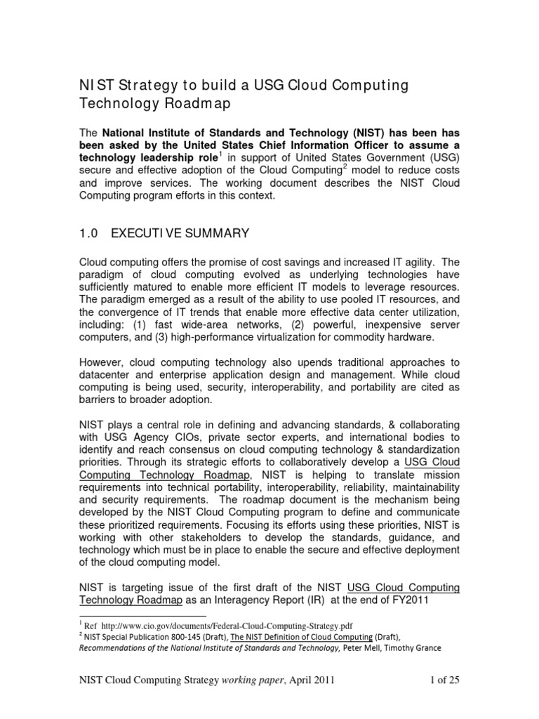 NIST CC Program Updated External Overview 040511 | PDF