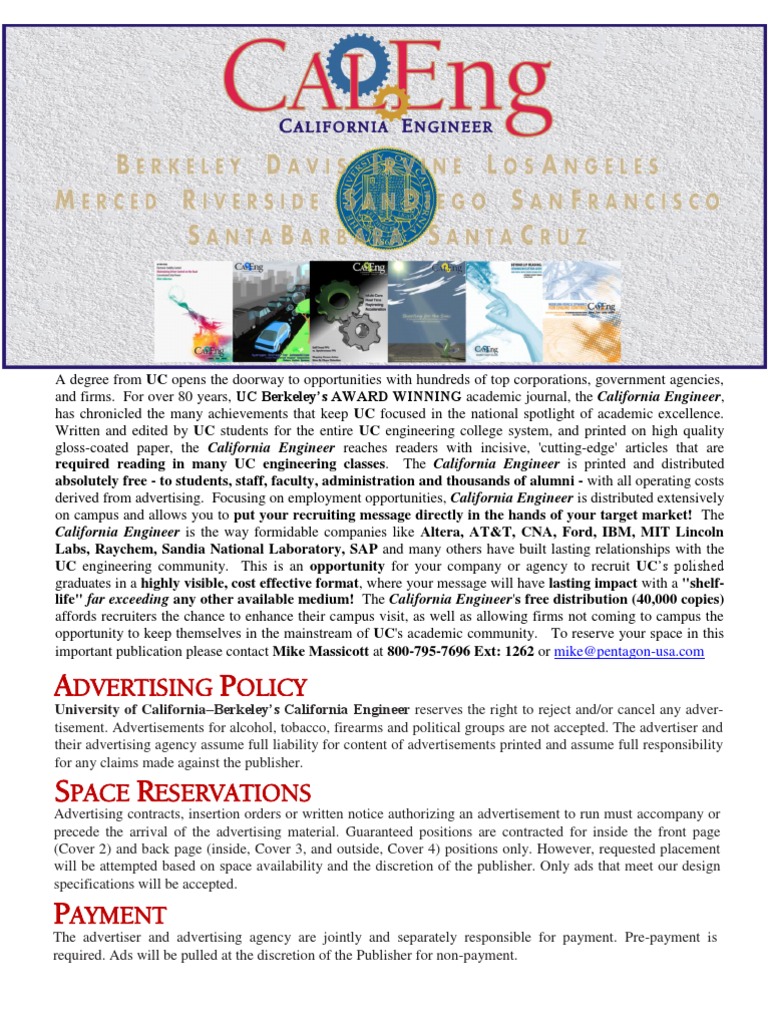 California Engineer Magazine | PDF | University Of California ...