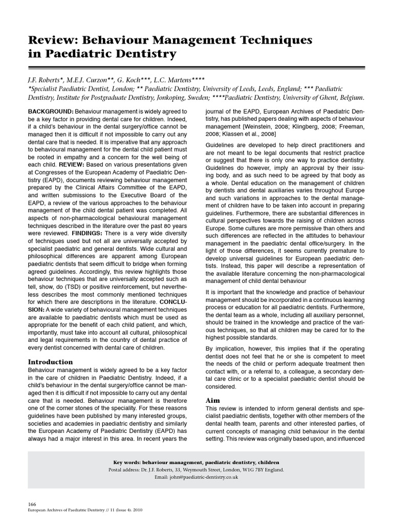 Tecnicas Manejo Comportamiento | PDF