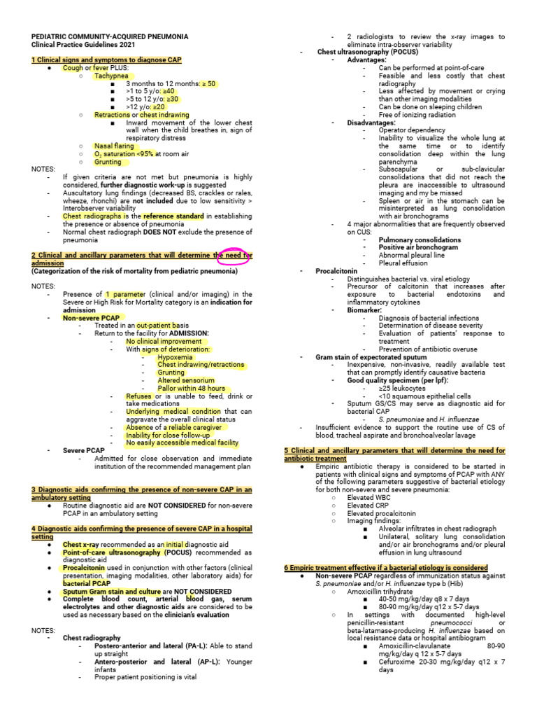 Pcap CPG Summary | PDF