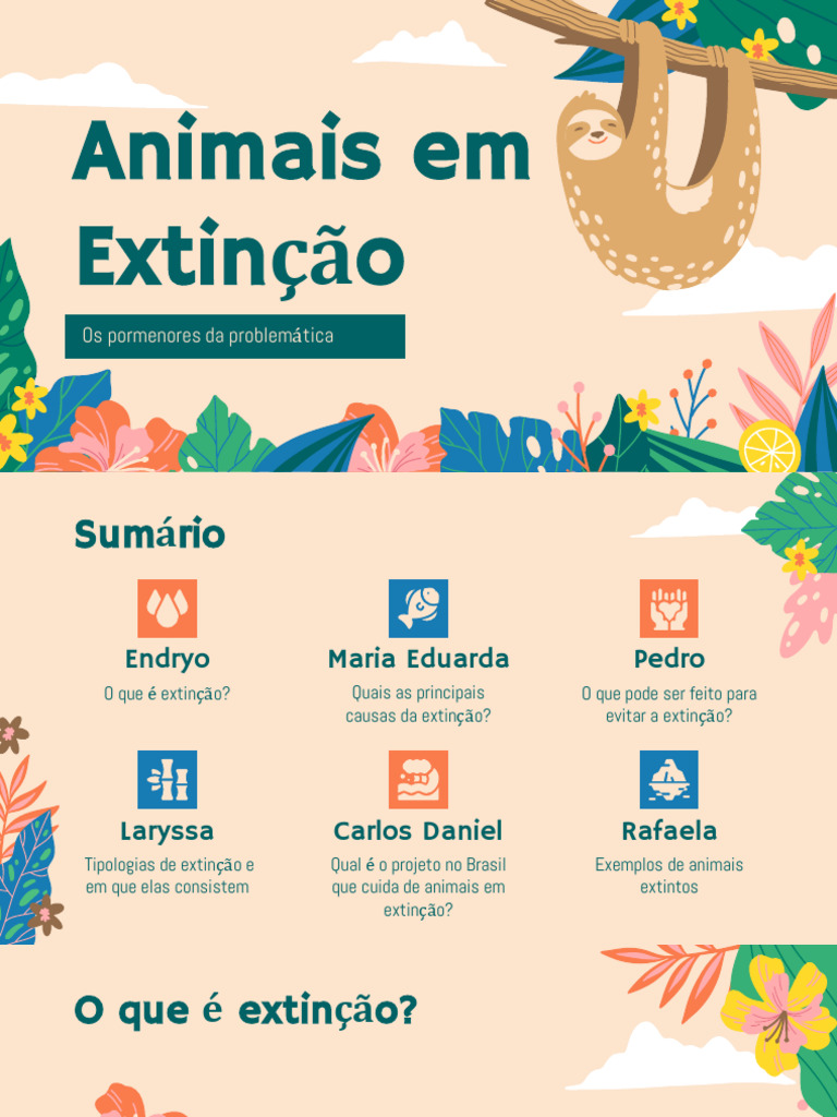 Animais em Extinção | PDF