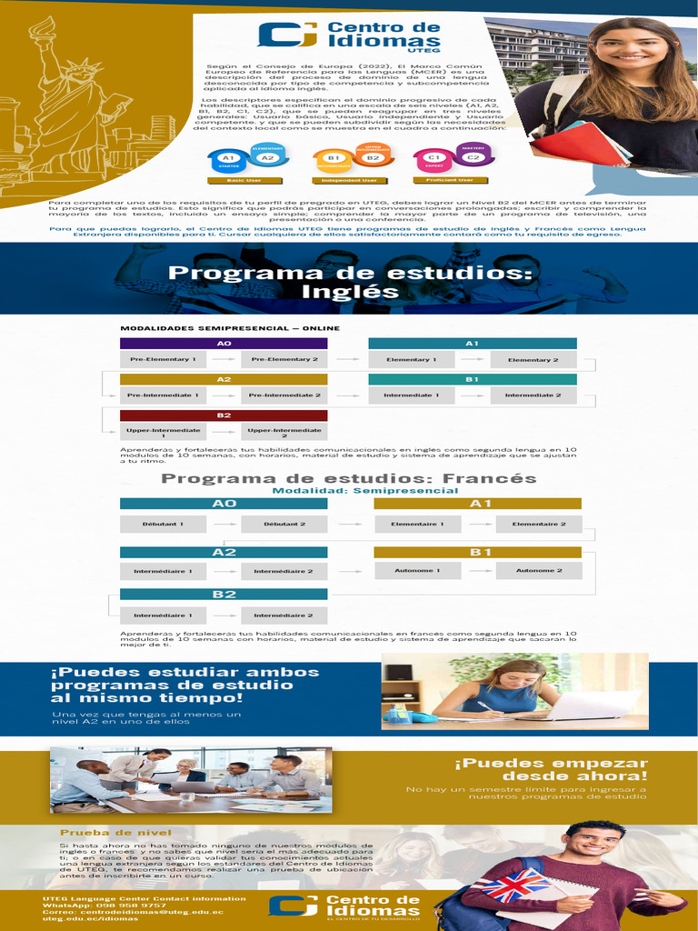 Brochure Centro de Idiomas | PDF