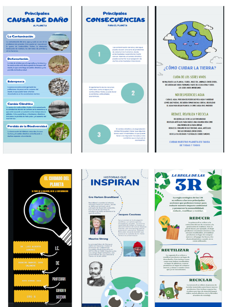 Triptico Cuidado Del Planeta | PDF