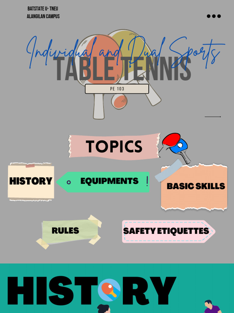 Table Tennis: History, Skills & Rules | PDF | Sports & Recreation