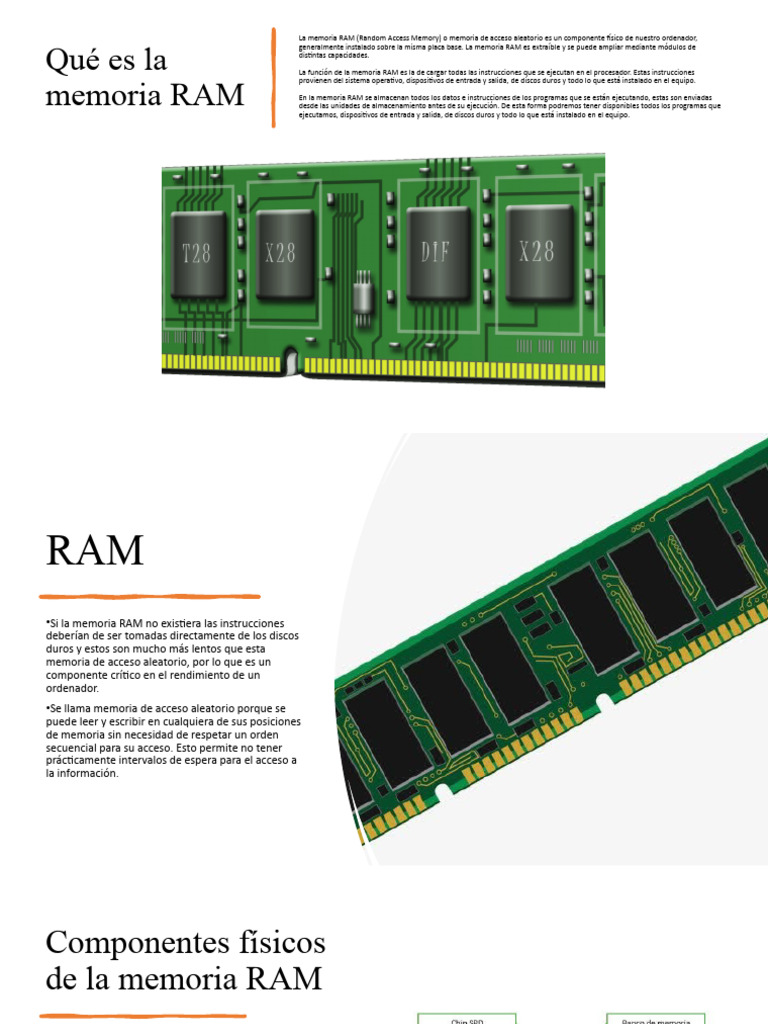 Qué Es La Memoria Ram Pdf