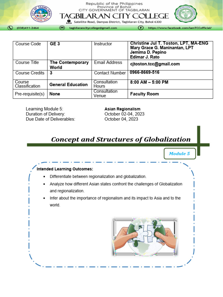GE3 Module5 S12023-2024 | PDF | Politics