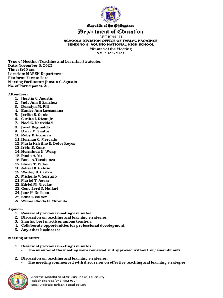 Lac Meeting | PDF | Differentiated Instruction | Intelligence