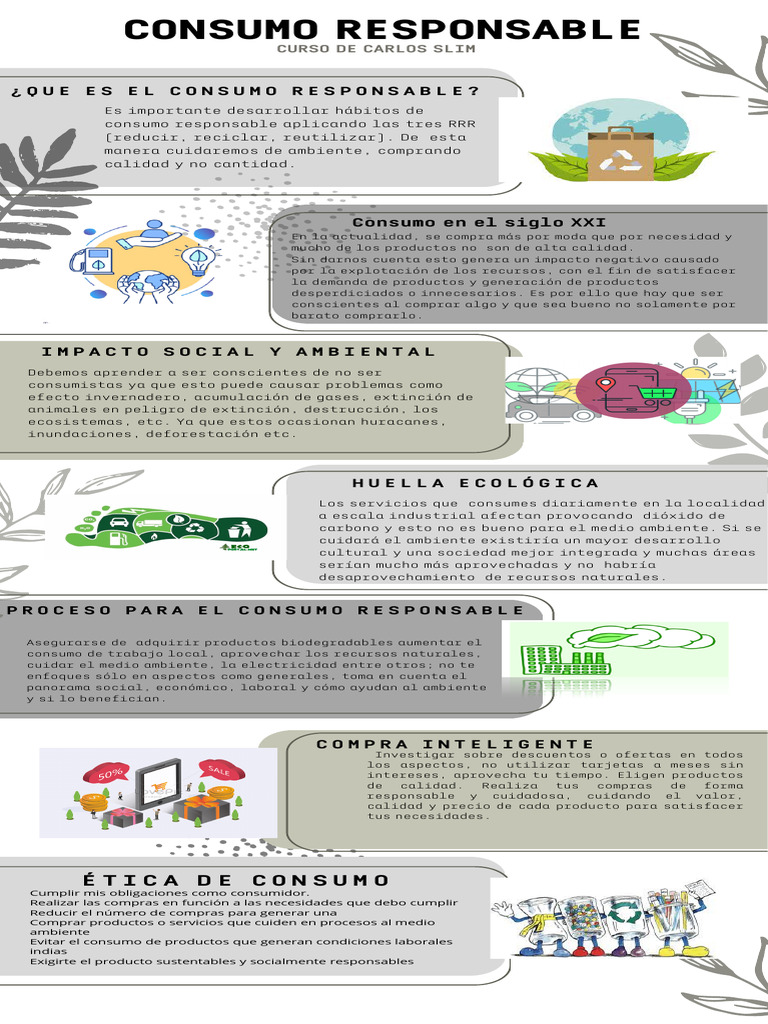 CONSUMO RESPONSABLE (infografía) | PDF