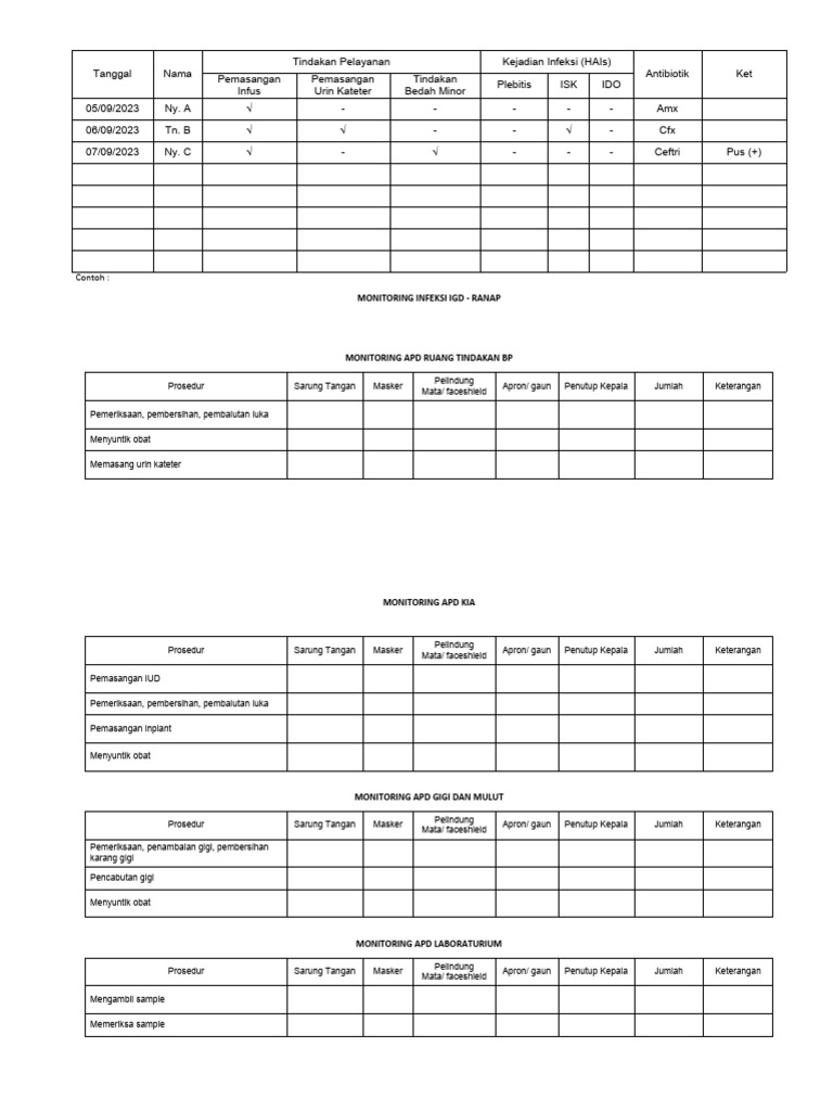 Contoh Monitoring | PDF