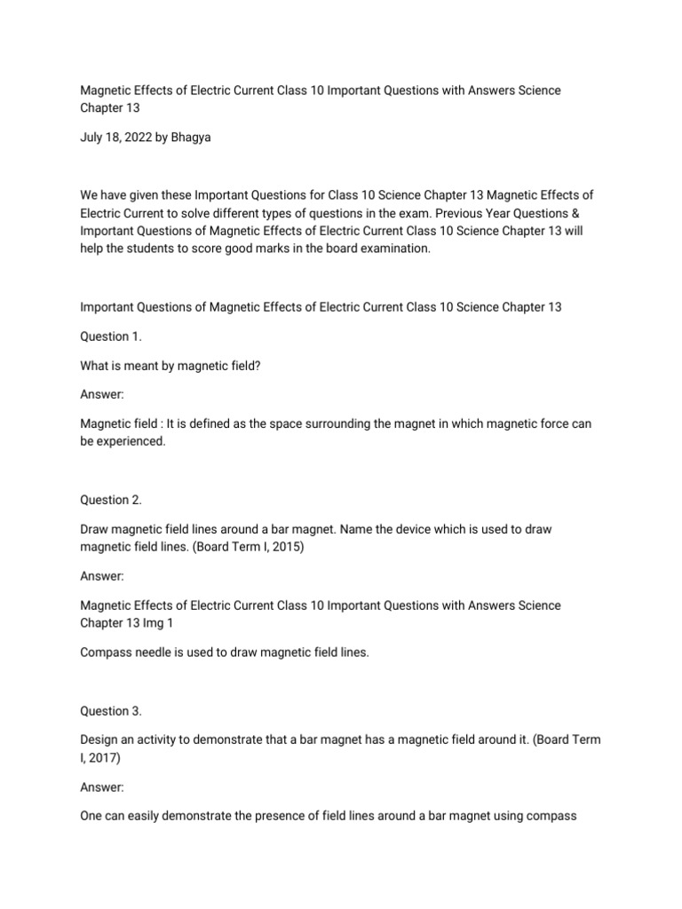 Magnetic Effect-WPS Office 2 | PDF