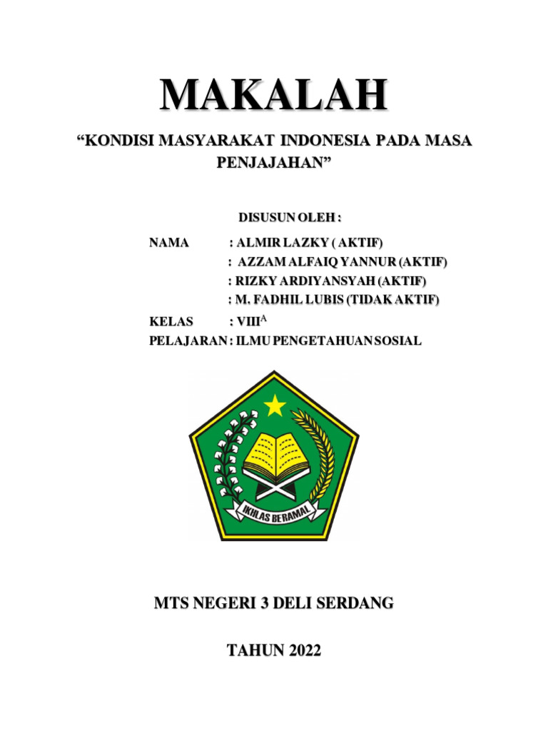 MAKALAH Sekolah | PDF