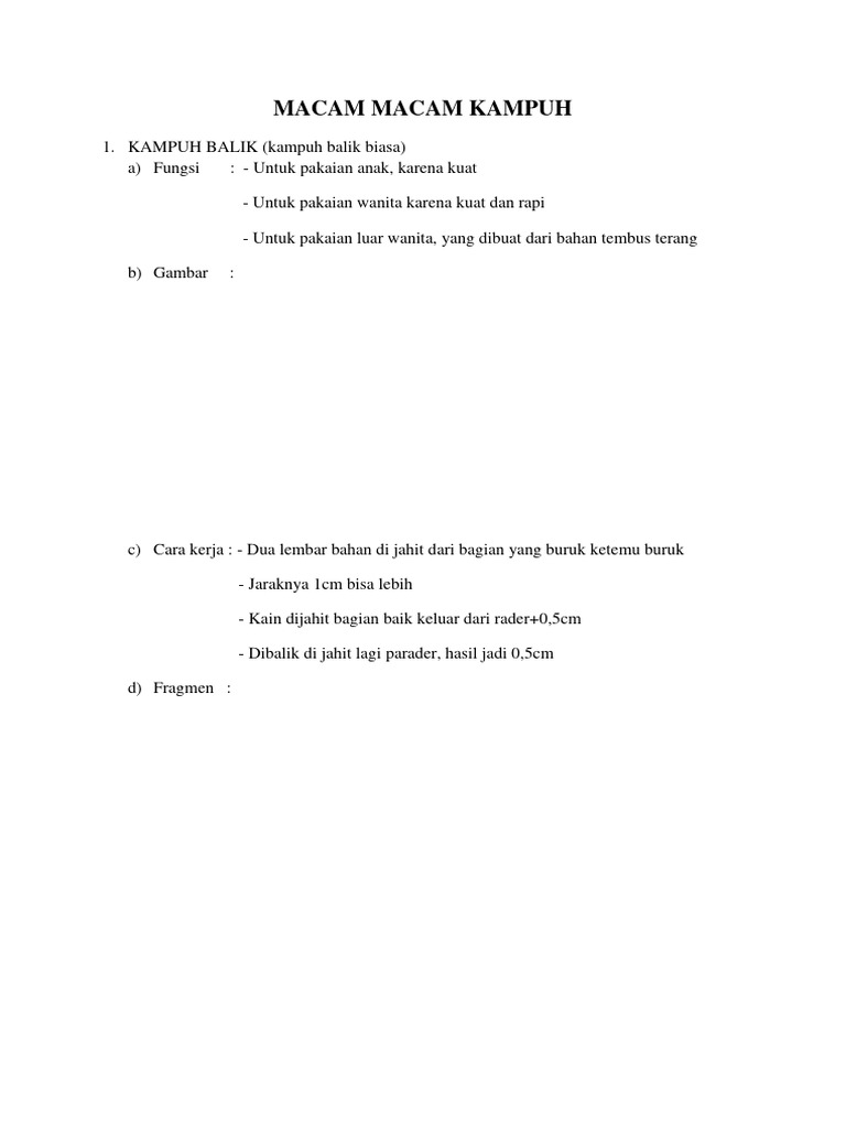 Macam Macam Kampuh | PDF