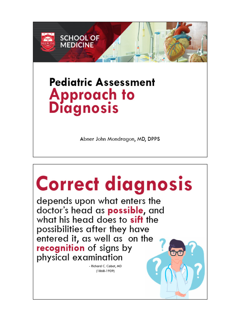 Approach To Diagnosis | PDF