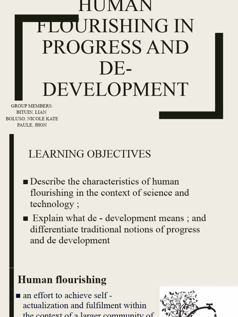 Human Flourishing in The Progress and De-Development - STS | PDF