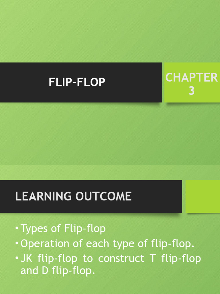 Chapter 3 - Flip-Flop | PDF