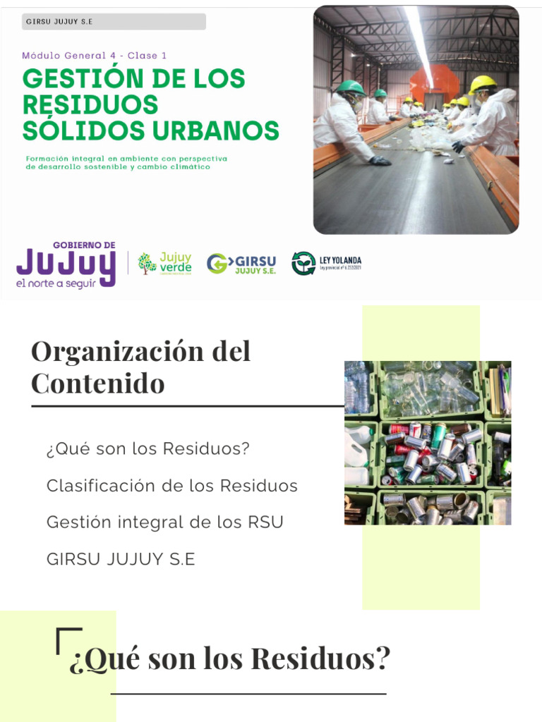 Módulo General 4 - PPT Rsu - Girsu | PDF | Residuos sólidos urbanos | Residuos