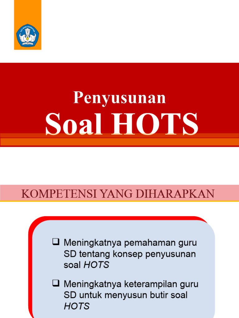 06 PPT 9 1 PPT Penyusunan Soal HOTS PPTX | PDF | Karier & Perkembangan | Seni