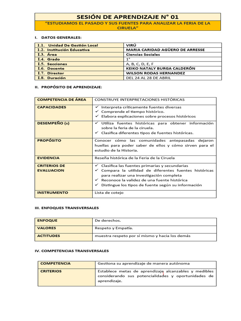 1º-Sesión 1-1 | PDF